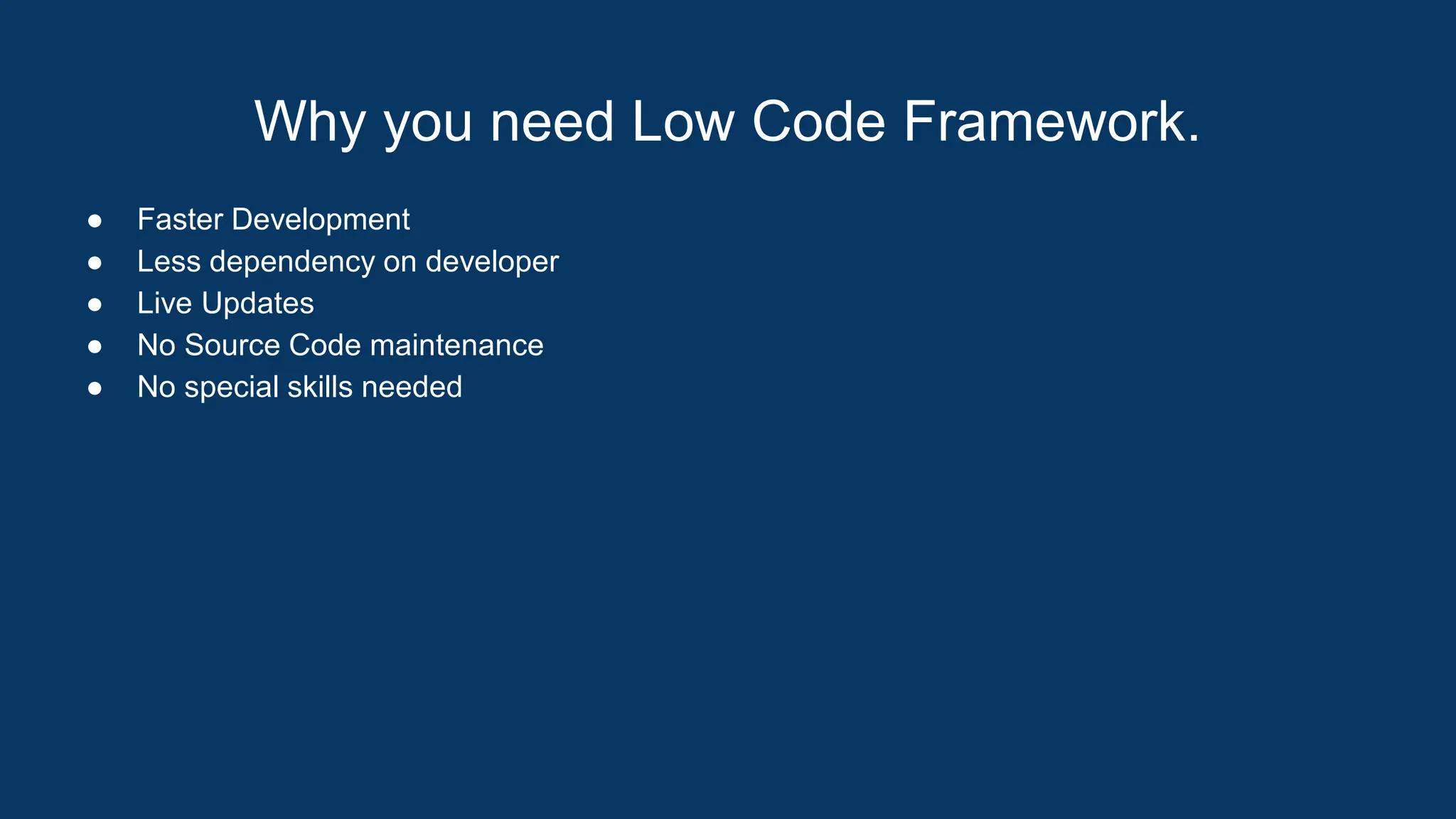 ANIn Mumbai April 2023 | Low code framework - Tripurari yadav & vipul parekh | PPT