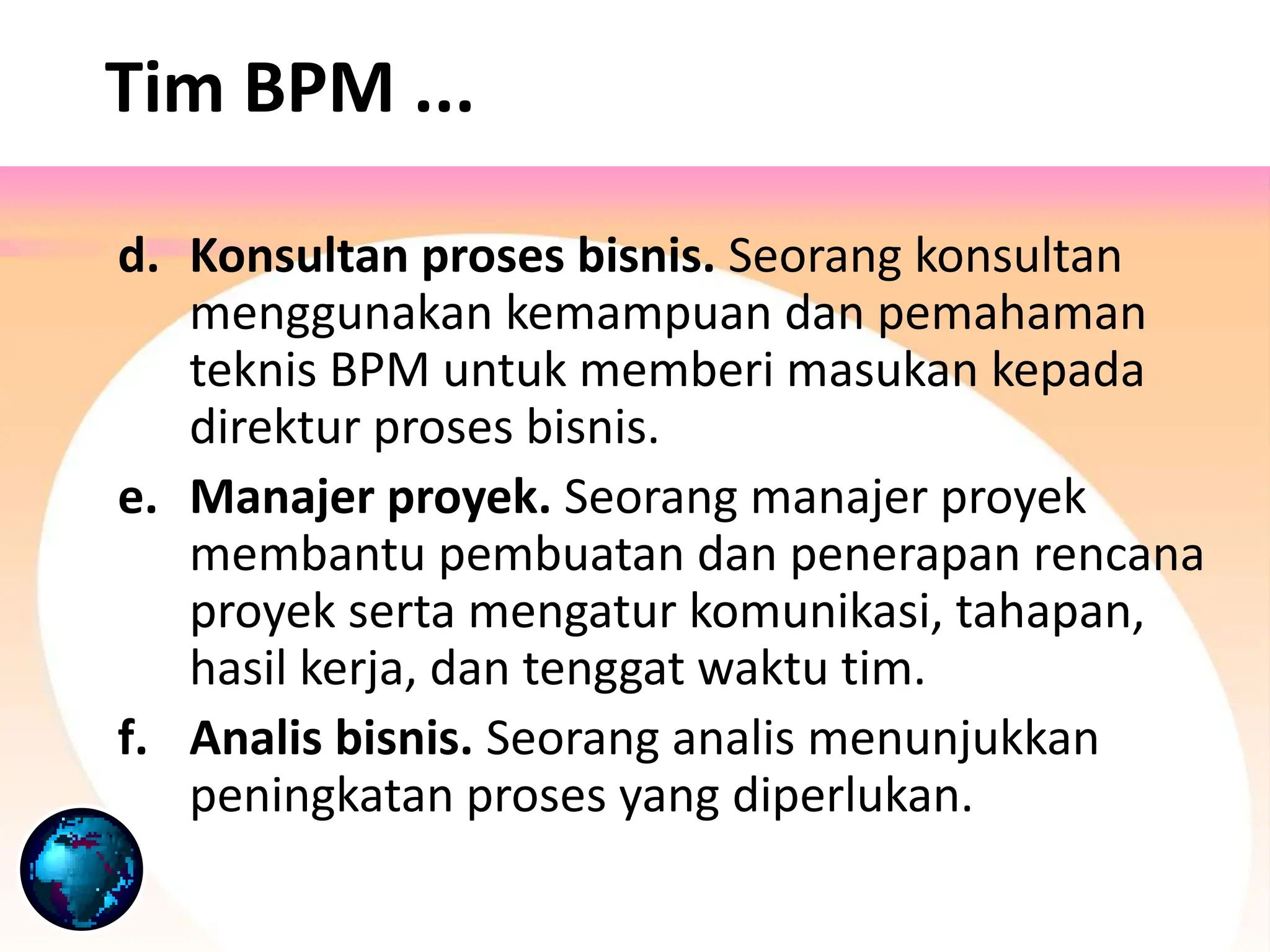 Strategi Perbaikan Proses Bisnis + Business Process Reengineering (BPR) _Pelatihan "Business ...