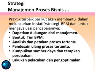 Strategi Perbaikan Proses Bisnis + Business Process Reengineering (BPR ...