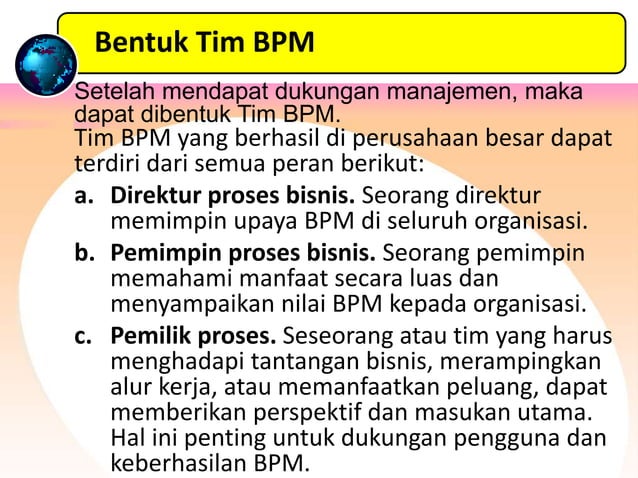 Strategi Perbaikan Proses Bisnis + Business Process Reengineering (BPR) _Pelatihan "Business ...