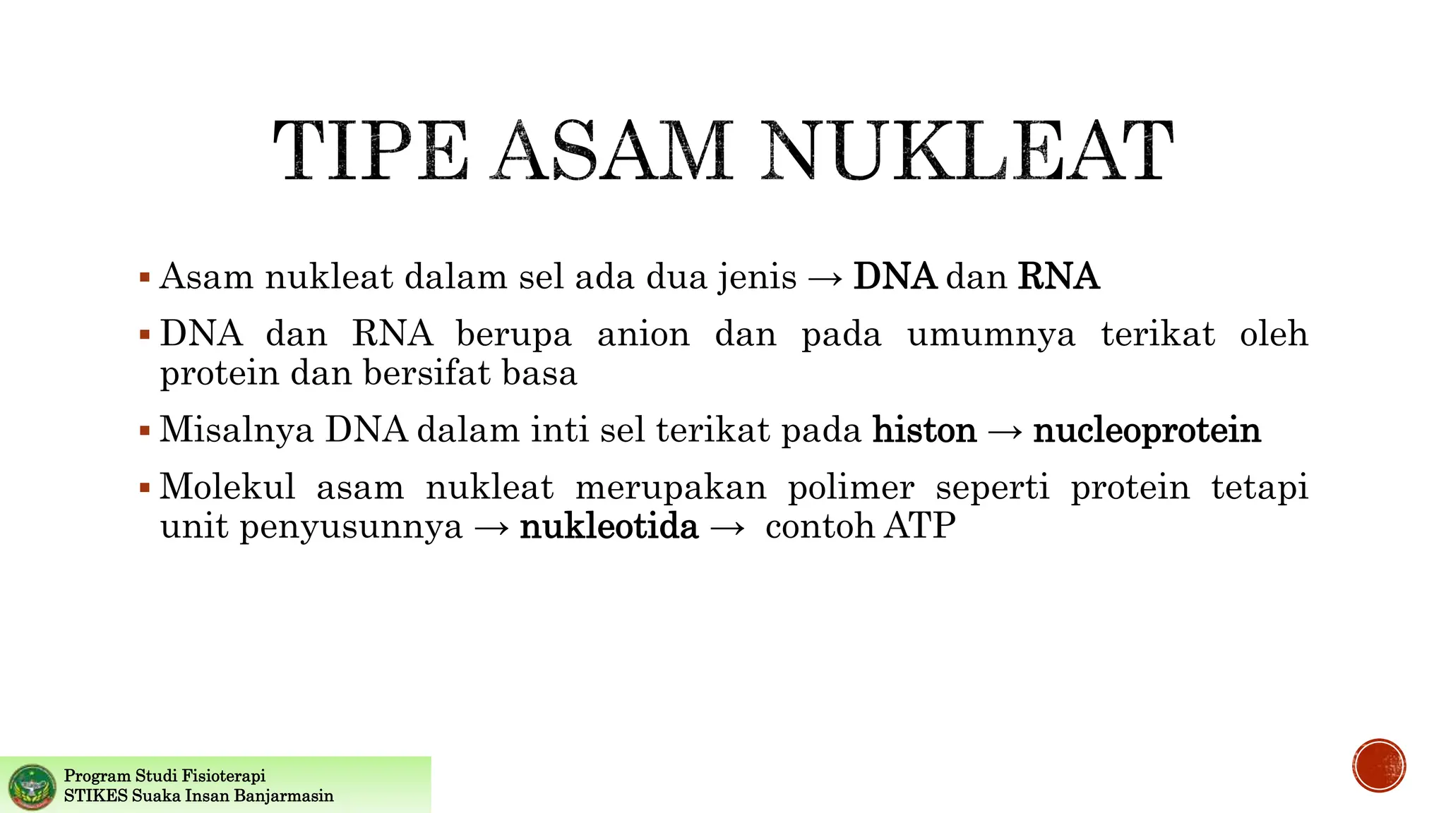 MATERI BIOLOGI MOLEKULER - ASAM NUKLEAT.pptx