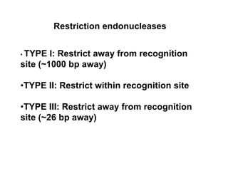 4. 618 Restriction Enzymes and Vectors.ppt