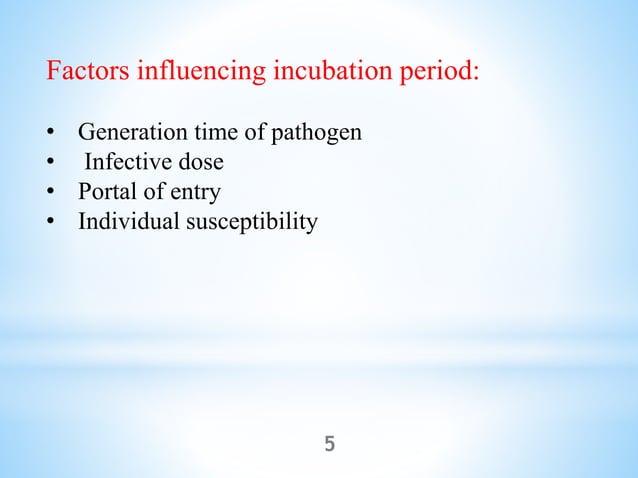 4. incubation period.pptx. . | PPTX | Infectious Diseases | Diseases ...
