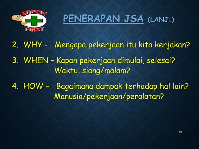 Materi Kesehatan dan Keselamatan Kerja (JSA).ppt