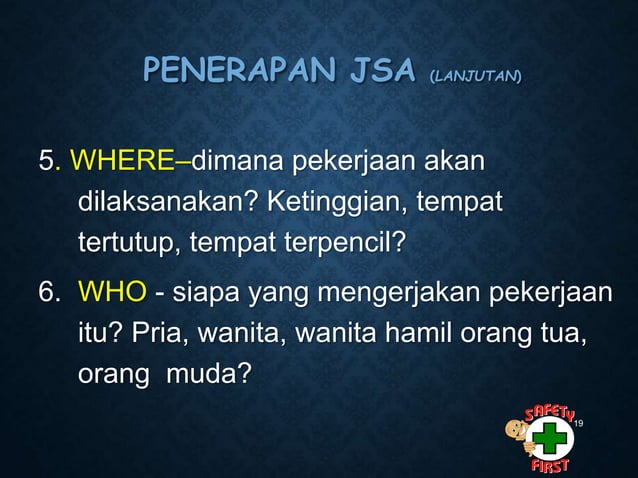 Materi Kesehatan dan Keselamatan Kerja (JSA).ppt