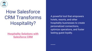 Leverage Salesforce's Hospitality Management Tools to Improve the Guest ...