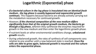 Bacterial growth curve - Characteristics | PPT