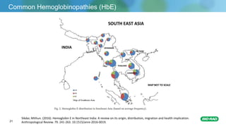 Thalassemia and hemoglobinopathy research | PPTX