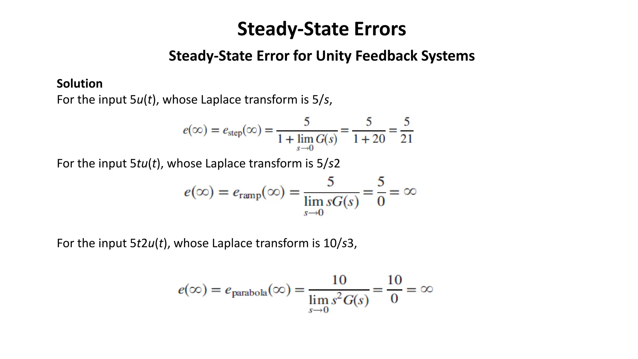 Steady state error control systems elect | PDF | Physics | Science
