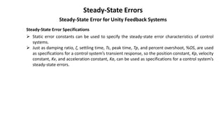 Steady state error control systems elect | PDF | Physics | Science