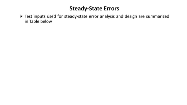 Steady State Error Control Systems Elect Pdf Physics Science