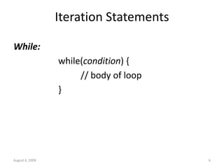 4.CONTROL STATEMENTS_MB.ppt . | PPT