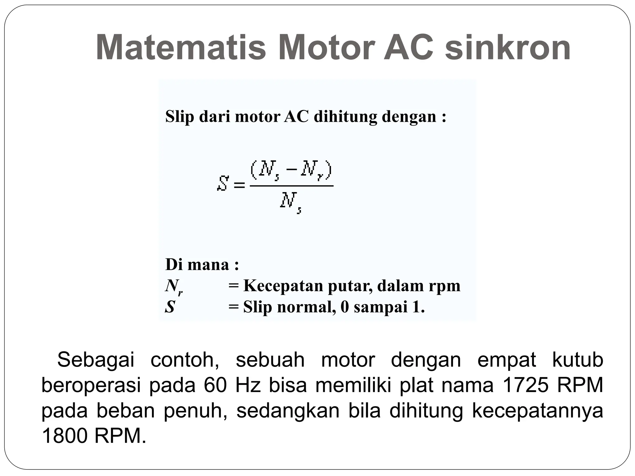 motor ac sinkron terkait dengan definisi, cara kerja, fungsi | PPT