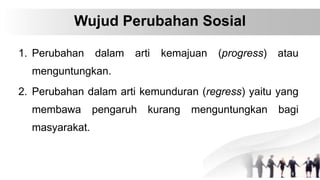 Tugas Kuliah Matkul Perubahan Sosial PMI | PPT