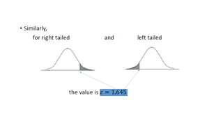 4.1 hypothesis intro, left,right and two tail test | PPT