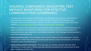 Ensuring Compliance: Navigating Text Message Monitoring for Effective ...