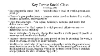 4.2.24 Socioeconomic Class and Inequality.pptx