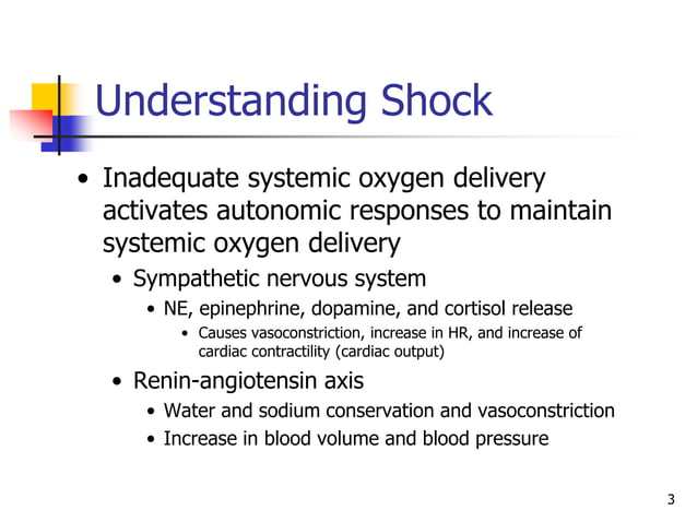 Shock definiton types pathophysiology.ppt