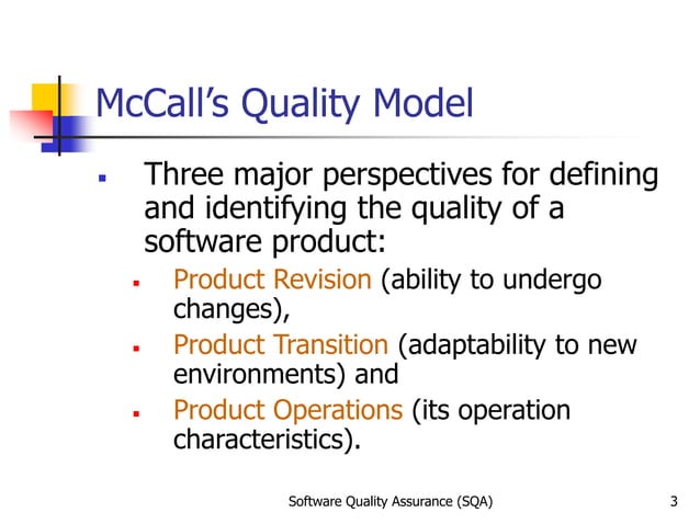 Software Quality Models Presentation.pptx | Computer Software and ...