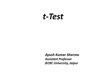 T-TEST in research methodology in management.pptx