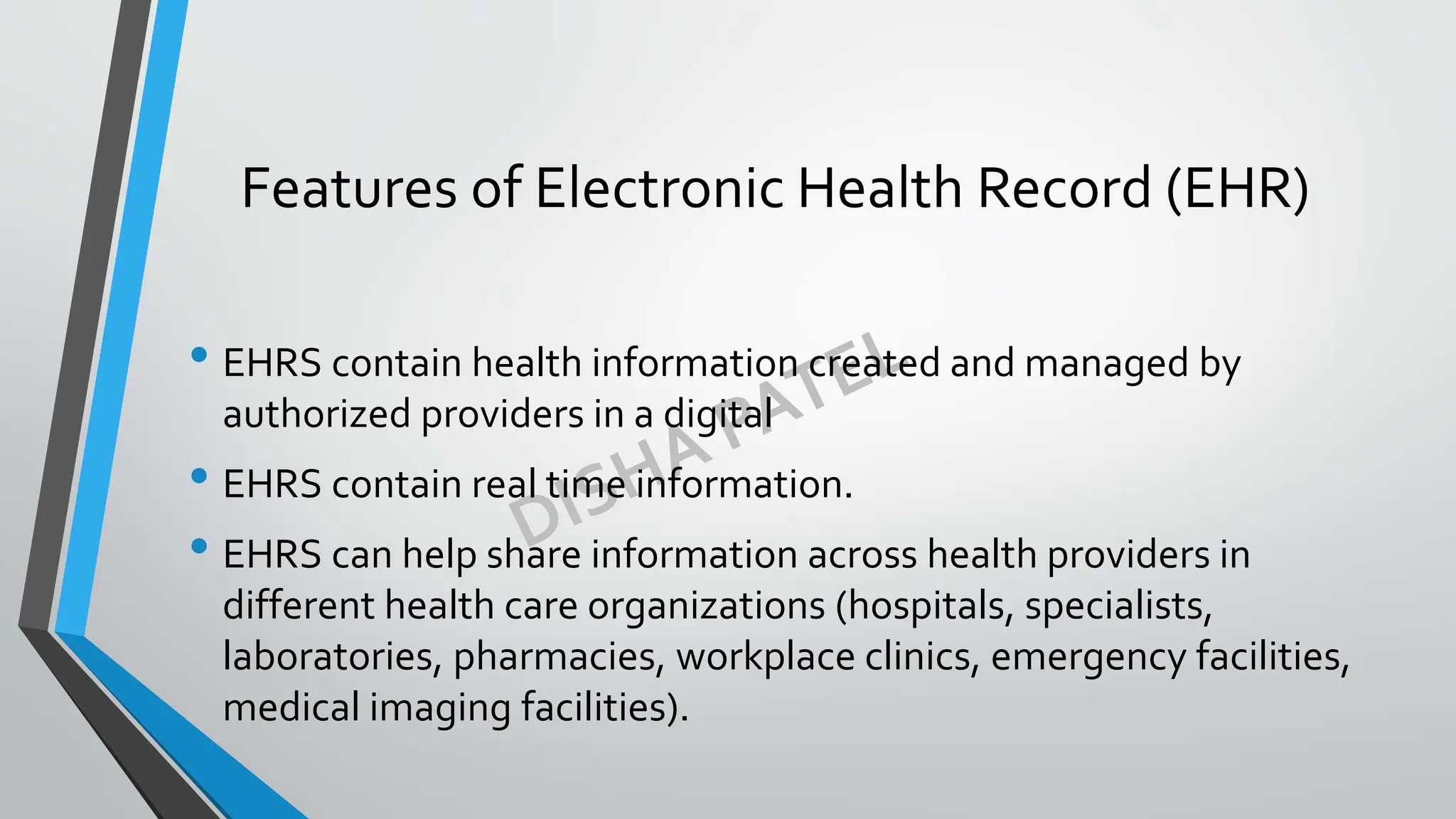 4.1 Shared care & Electronic Health Record | PPTX