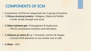 EXTRACELLULAR MATRIX AND ITS COMPONENTS | PPTX