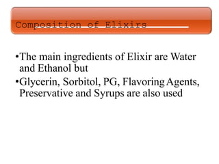 4. Elixer types of elixir and also test .pptx | Physics | Science
