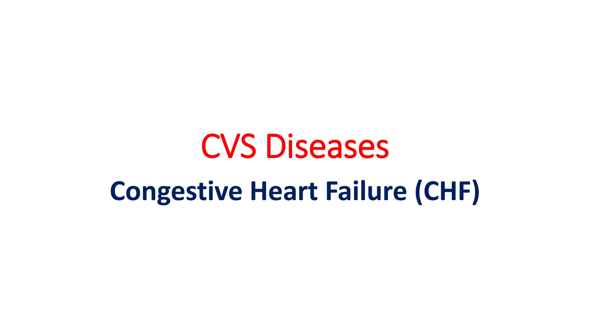congestive heart failure pathophysiology | PPTX