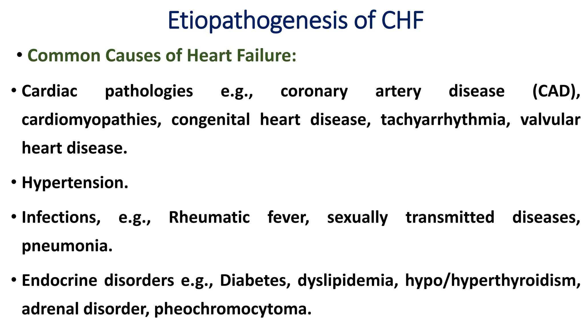 congestive heart failure pathophysiology | PPTX