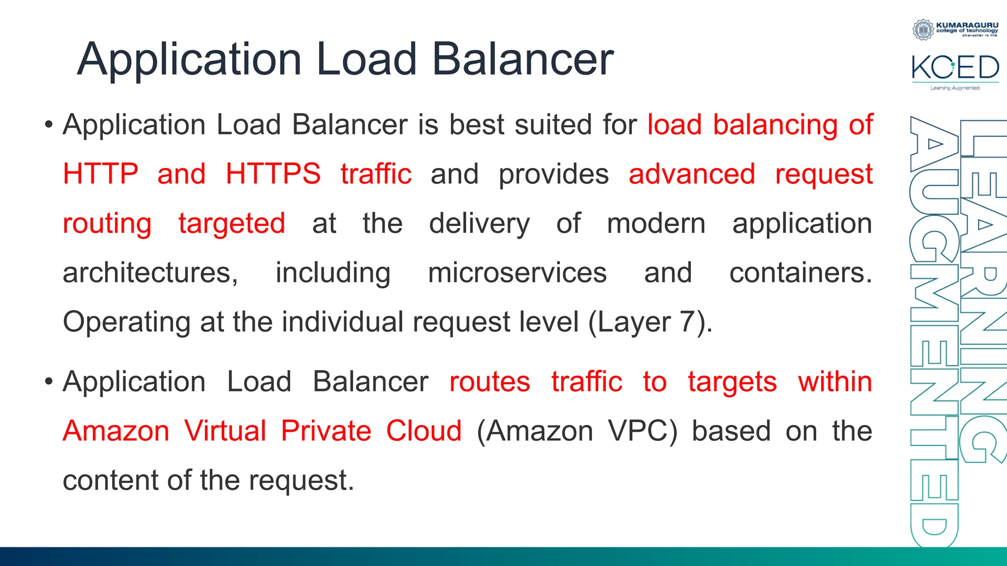 U18ISE0006 -UNIT IV - Load Balancer - AWS.pptx