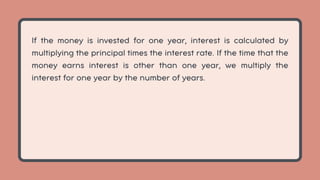 Simple and Compound Interest - BusinessM | PPT