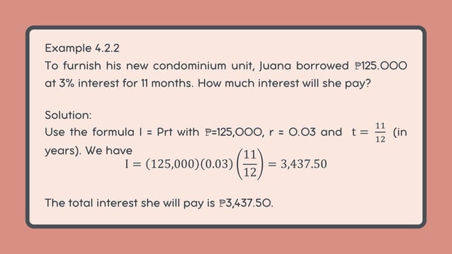 Simple and Compound Interest - BusinessM | PPT