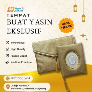 EKSLUSIF Wa./Call 0877-7850-5584, Cetak Yasin di Teluknaga | PDF