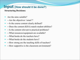 Curriculum Design, Implementation and Evaluation | PPT