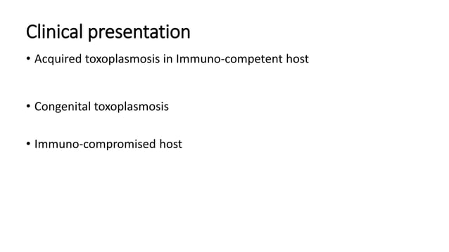 4. Toxoplasmosis the common opportunistic infection | PPTX | Infectious Diseases | Diseases and ...