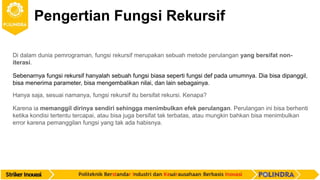 Materi Rekrusif dengan Python PPTX (materi kuliah) | PPT