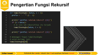 Materi Rekrusif dengan Python PPTX (materi kuliah) | PPT
