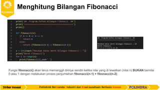 Materi Rekrusif dengan Python PPTX (materi kuliah) | PPT