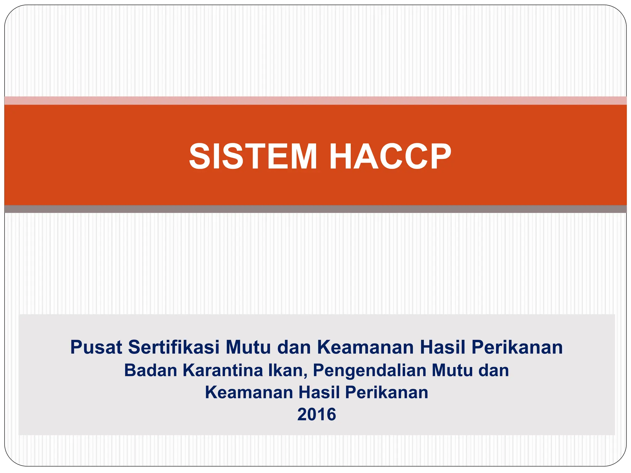Materi tentang sistem HACCP pada industri | PDF