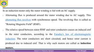 Three phase induction motor – construction, operation & application..ppt