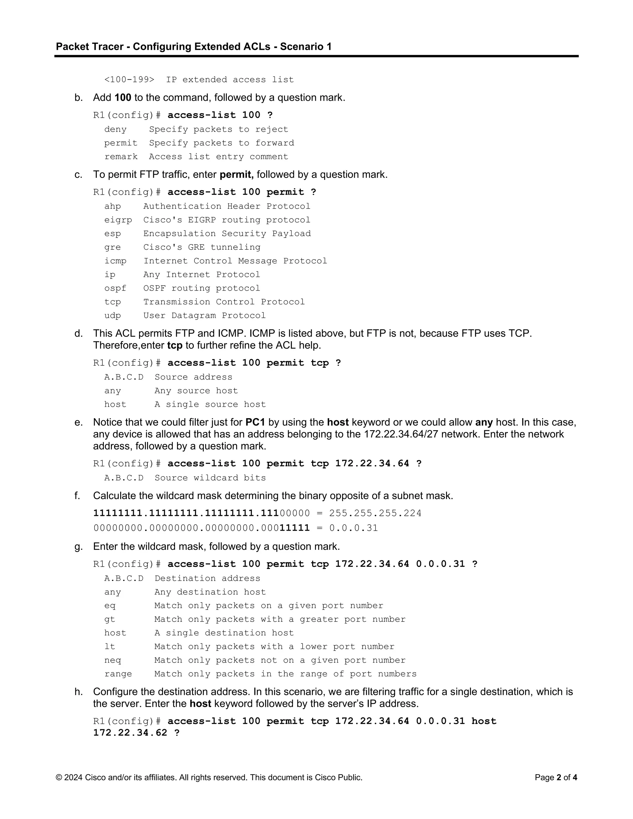 4.1.1.10 Packet Tracer - Configuring Extended ACLs Scenario 1 Instructor (1).pdf