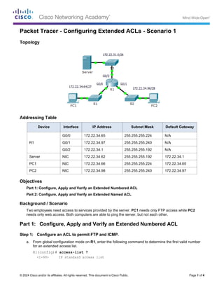 4.1.1.10 Packet Tracer - Configuring Extended ACLs Scenario 1 Instructor (1).pdf