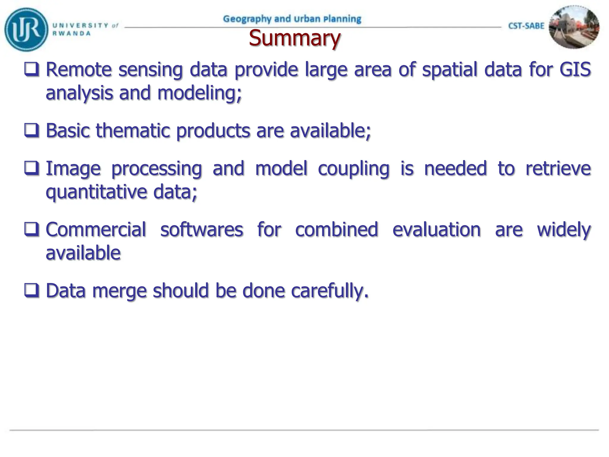 Remote sensing Techniques Dr. Ange Felix NSANZIYERA | PPT