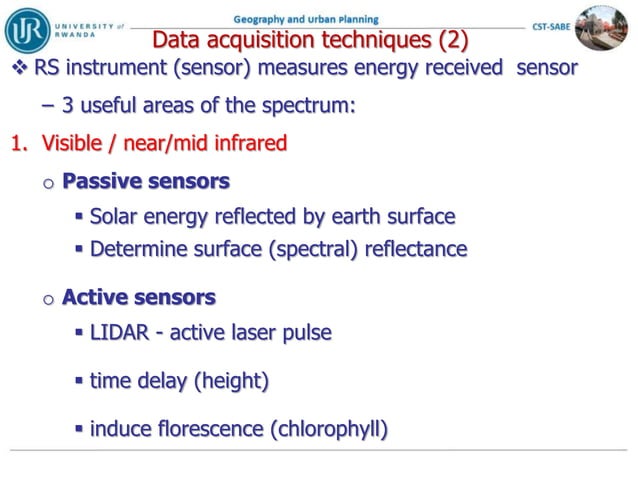 Remote sensing Techniques Dr. Ange Felix NSANZIYERA | PPT | Geography ...