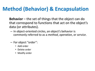 object modeling chapter 4 for students a | PPT