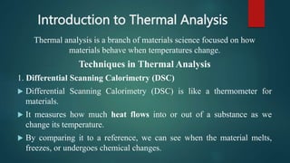 4. Thermal analysis.pptx Pharmaceutical Analysis | PPTX