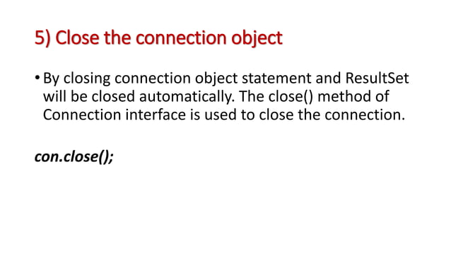 Java Database Connectivity with 5 Steps.pptx