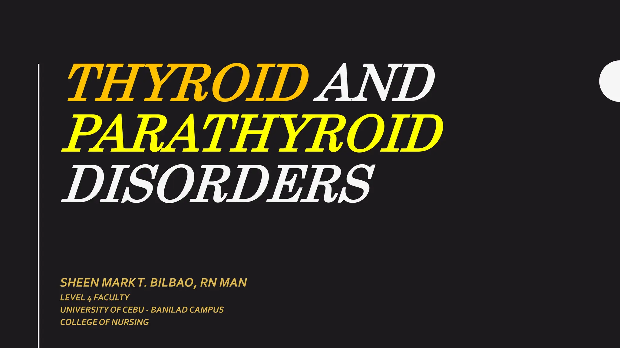 THYROID-PARATHYROID medical surgical nursing | PPTX