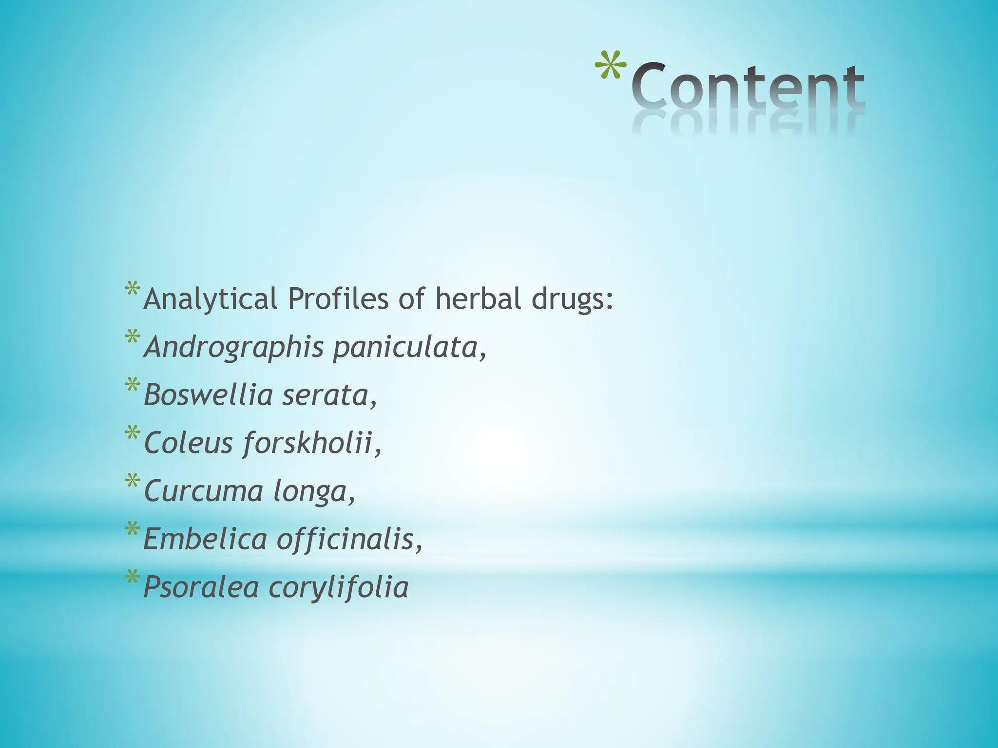 Analytical Profile of Herbal Drugs and its significance. | PPTX