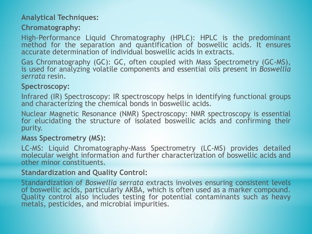 Analytical Profile of Herbal Drugs and its significance. | PPTX